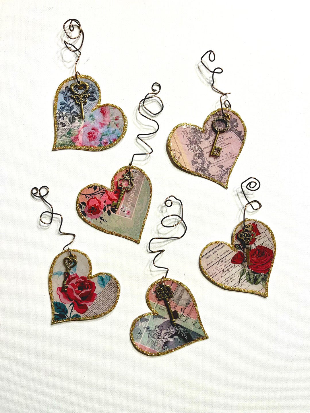 Hanging Resin Heart With Pamphlet Envelope Random Selection at Time of ...