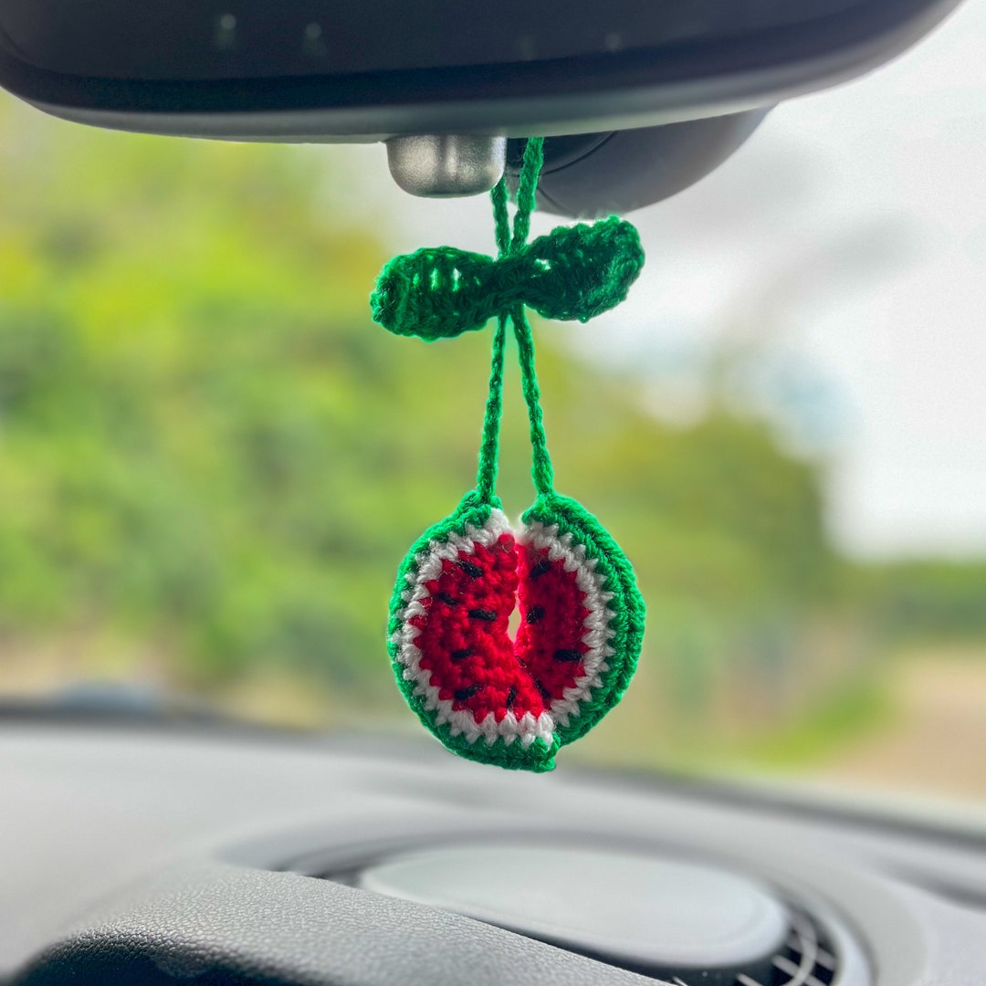 Car Charm Watermelon Slices Car Accessory Fruit Theme Car Hanging ...
