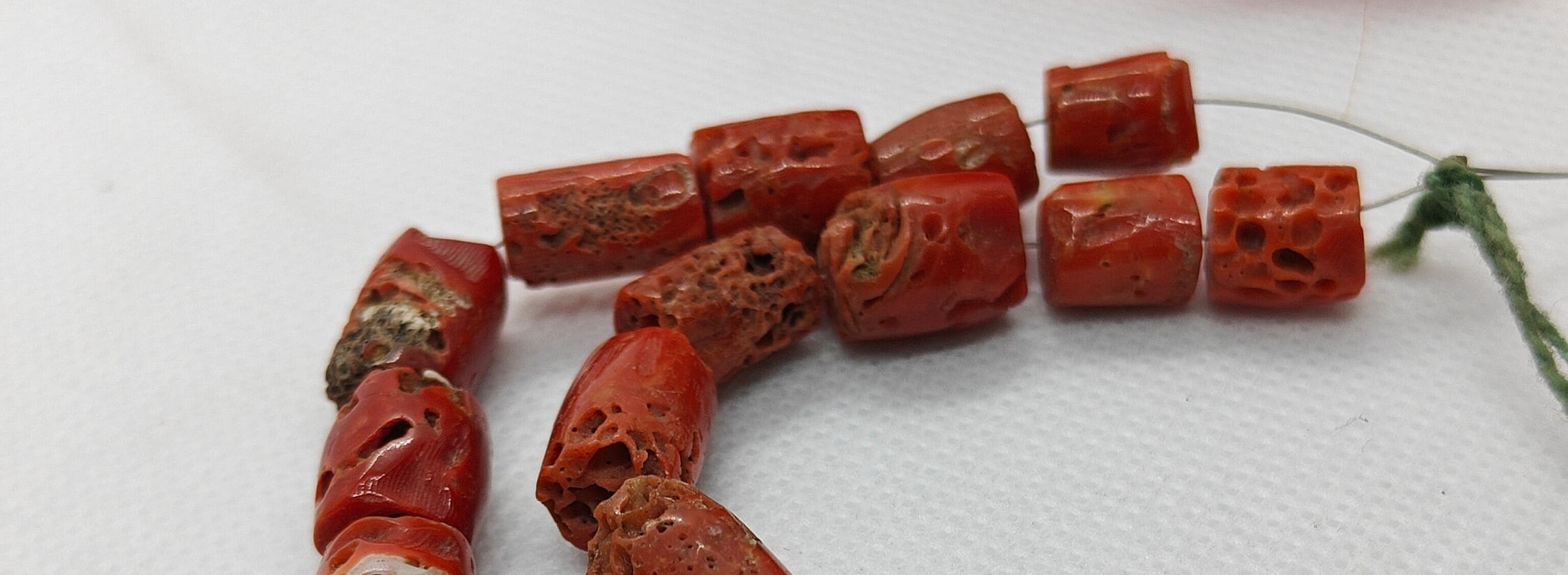 8 Inch-antique Orange Coral Beads-natural Italian Red Coral Beads ...