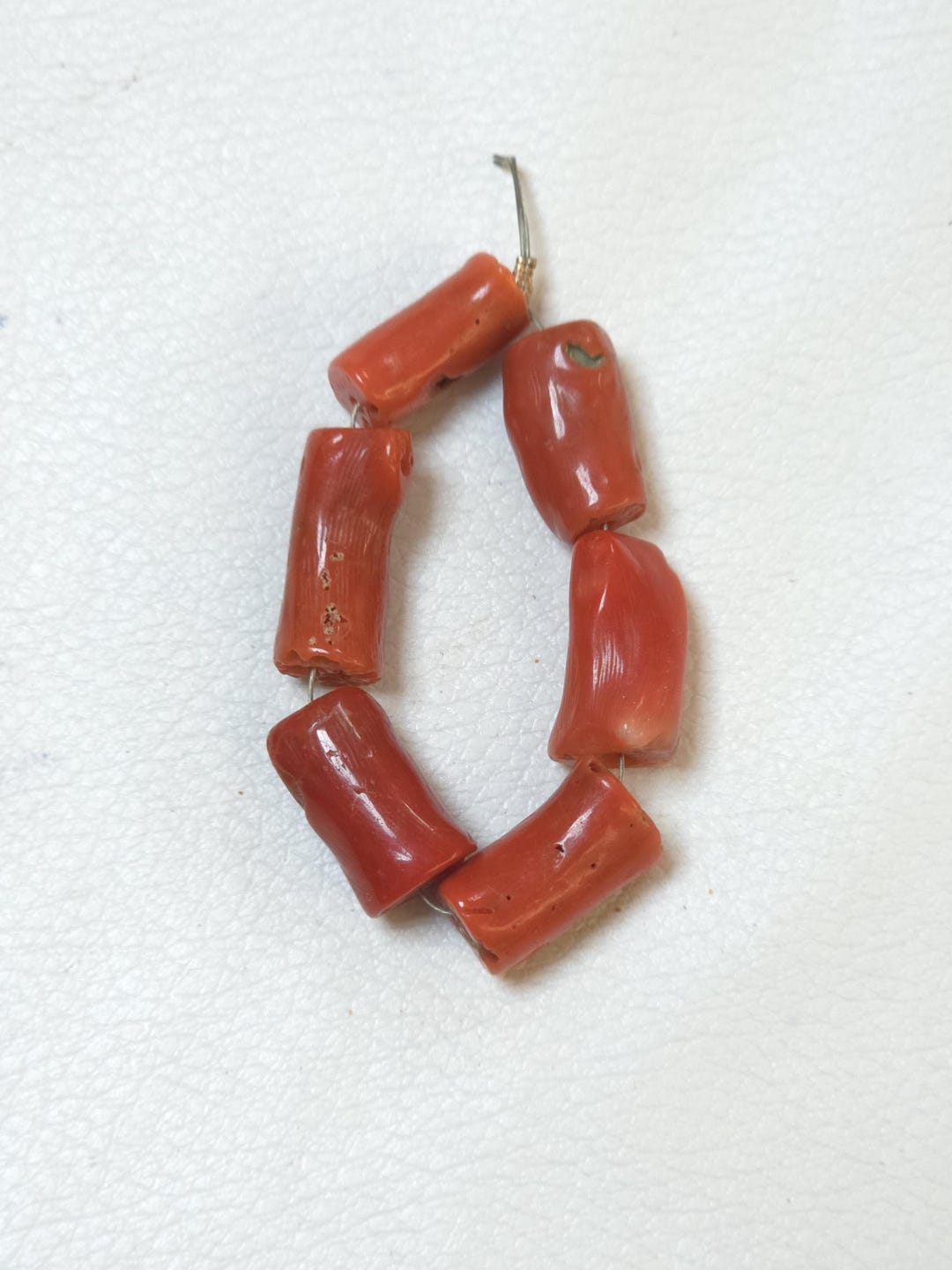 Italian Red Coral Strand: Polished Raw Gemstone Beads for Jewelry ...