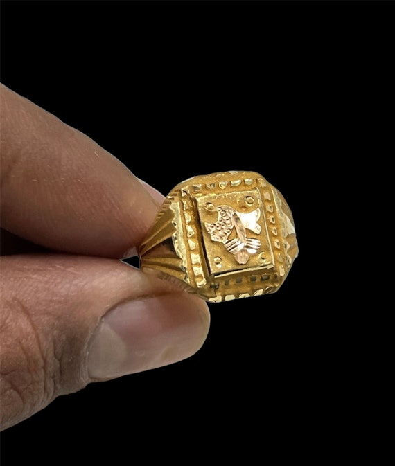 Indian Gold Ring For Men