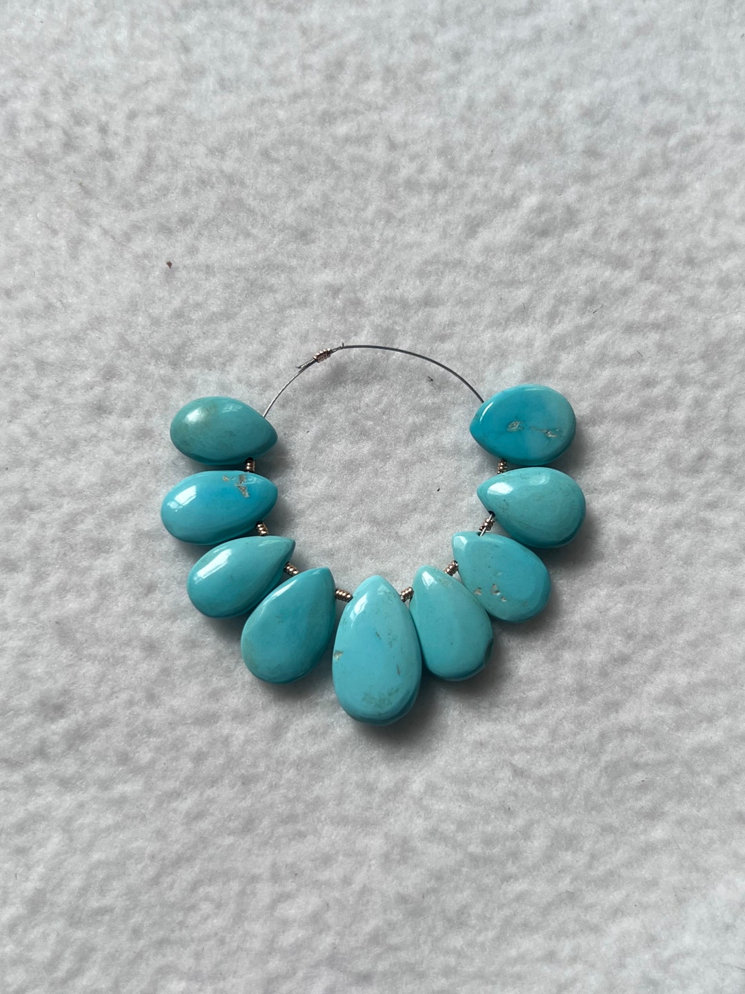 Turquoise Smooth Pear Beads-blue Turquoise Smooth Pear-aaa - Etsy