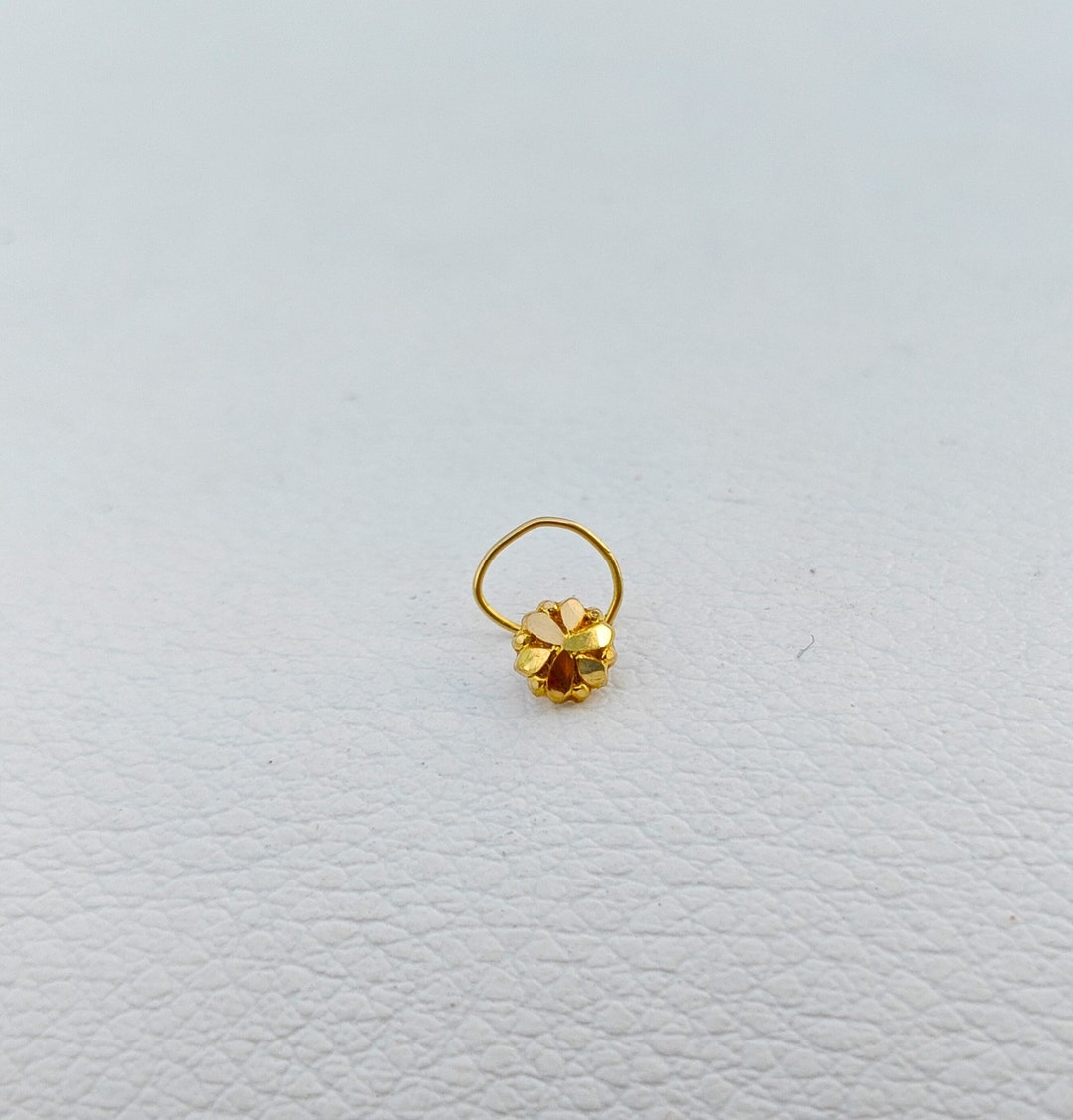 22k Gold Small Nose Stud Nose Ring Gold Ball Simple Nose Stud Tiny Nose ...