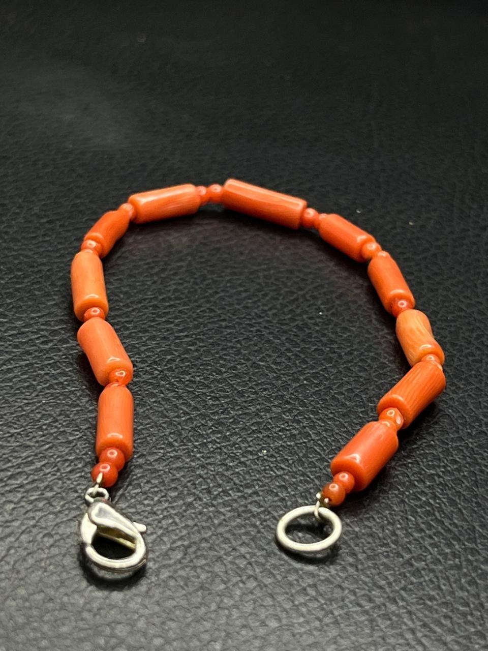 Red Coral Bracelet-100%natural Italian Red Coral - Etsy