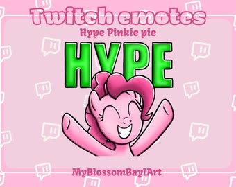 Twitch Emote / Nerd Pinkie Pie Emote, My Little Pony, Pinkie Pie - Etsy