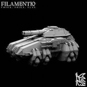 Futuristic Hover Tank 'capybara' 28mm / 32mm Scale 3D Printed Wargames ...