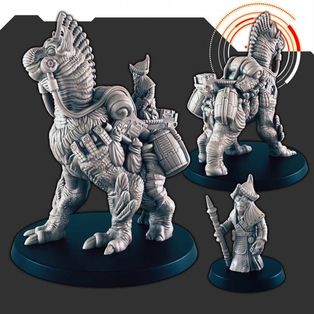 Alien Packbeasts and Scavengers X3 - Novus Landing Sci Fi Miniatures ...