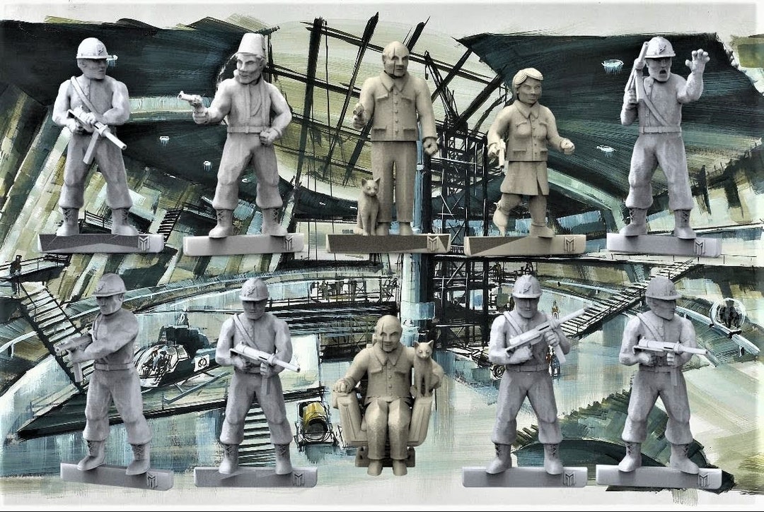 Evil Spy Organisation - 28mm Scale 3D Printed Resin Miniatures - Etsy UK