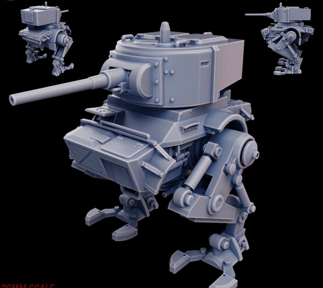 Weird World War 2 Soviet Medium Mech Walker 28/32mm Scale Resin ...