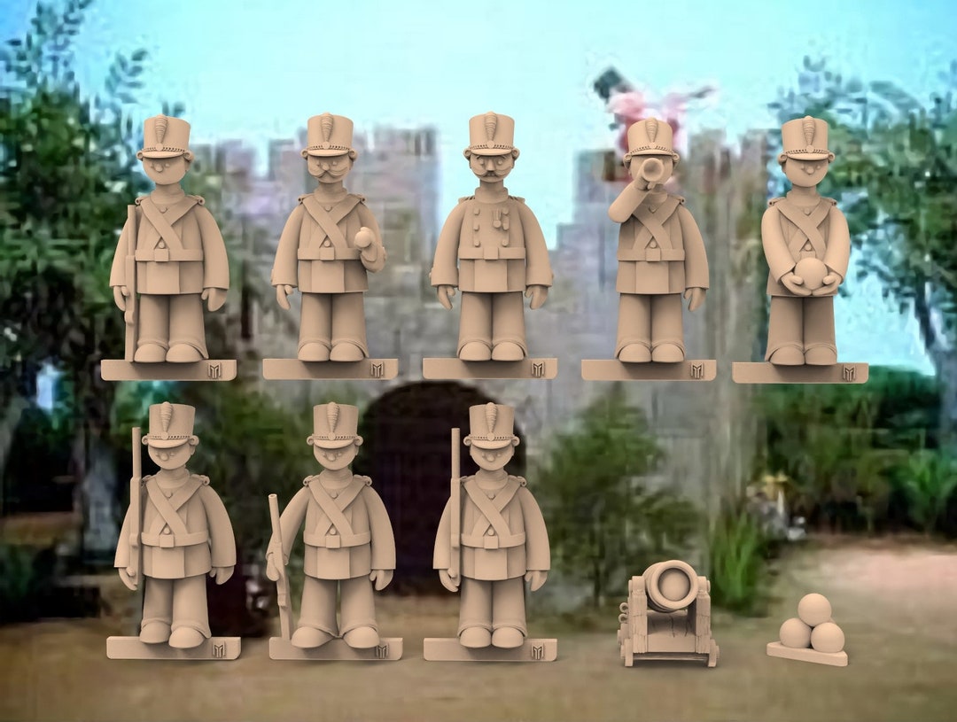 Pippin Fort Soldiers of Camberwick Green - 28mm Scale 3D Printed Resin ...