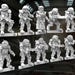 Galactic Spacefarers Set 2 (with Emperor) - 28mm Scale 3D Printed Resin ...