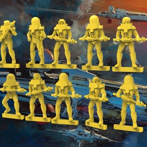 Starguard Troopers - 28mm Scale 3D Printed Resin Miniatures X10 - Etsy