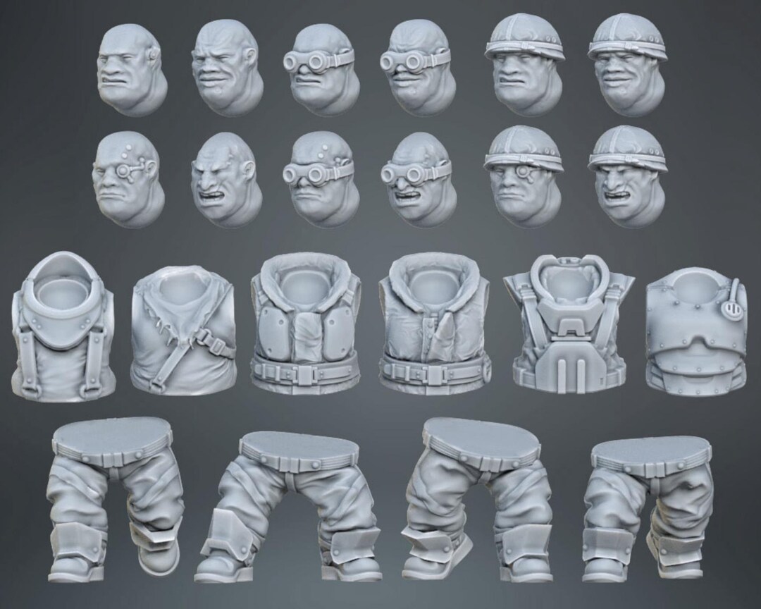 Space Ogres - 28mm / 32mm Scale 3D Printed Miniatures X6 - Etsy
