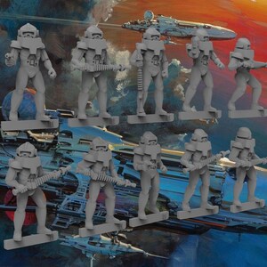 Starguard Alien Robot Enemy - 28mm Scale 3D Printed Resin Miniatures ...