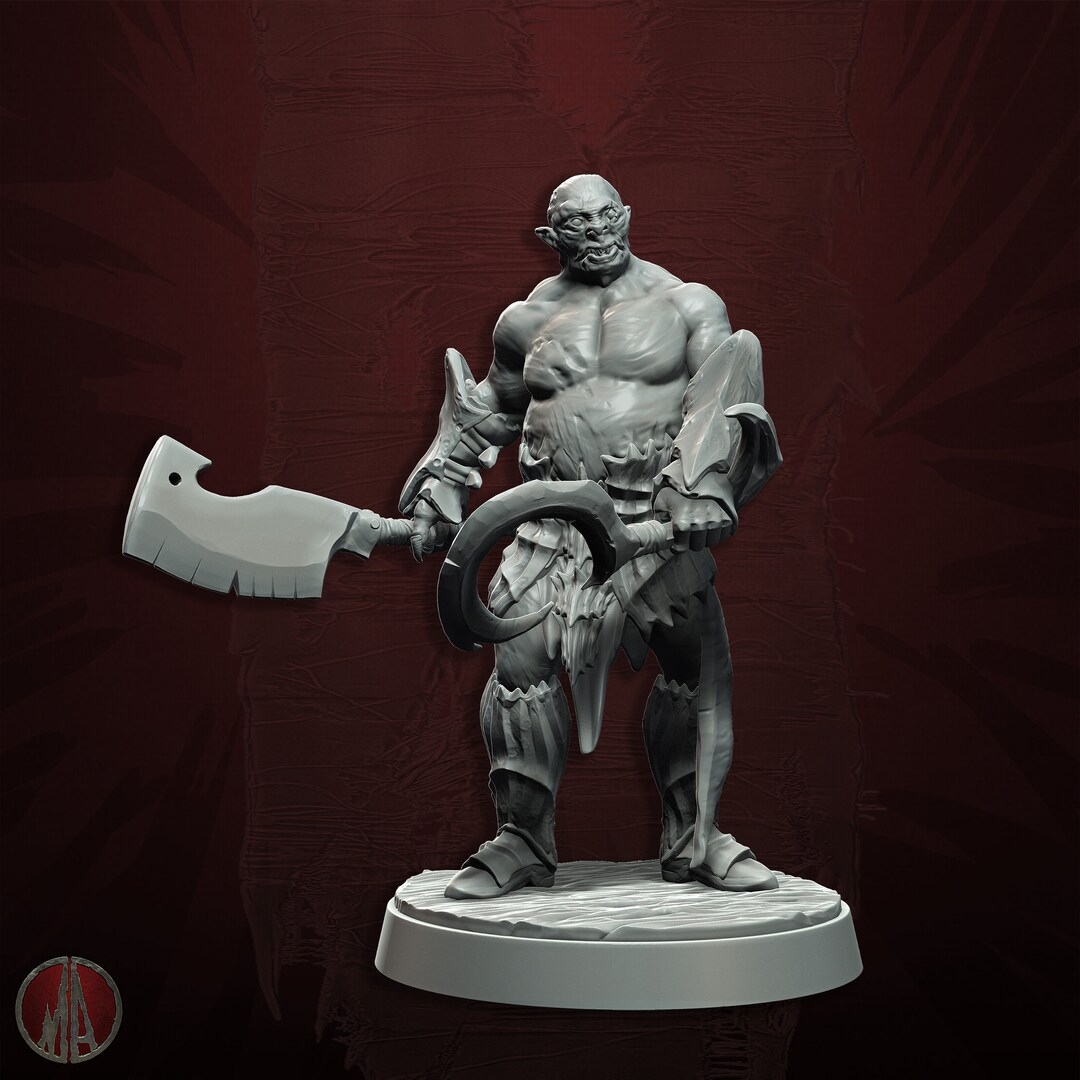 Orc Horde - Burzgog (5 Poses) - 3D Printed Heroic Scale Miniatures ...