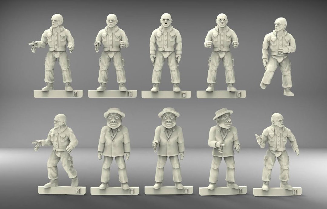 Plastine Automatons - 28mm Scale 3D Printed Resin Miniatures - Etsy