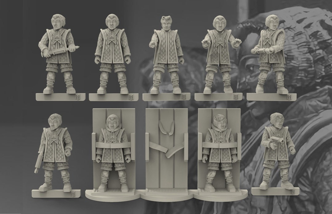 Art Deco Death Robots - 28mm Scale 3D Printed Resin Miniatures X10 - Etsy