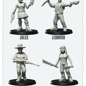 Zombie Hell - the Survivors - 32mm Heroic Scale 3D Printed Resin ...