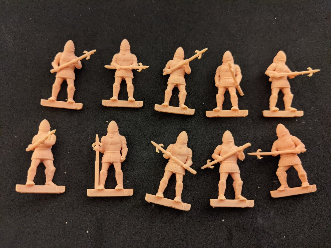 Atlantis Guards With Harpoons 28mm Scale 3D Printed Resin Miniatures ...
