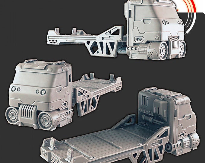 Spaceport Hover Cargo Truck Novus Landing Sci Fi Miniatures 28mm Scale ...