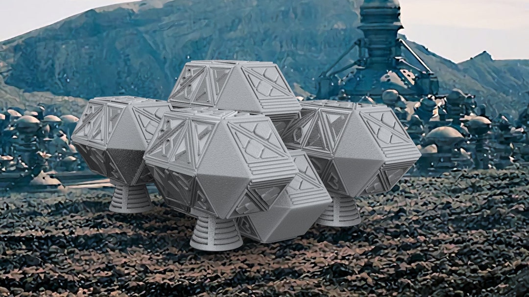 Imperial Space Pepperpots Landing Shuttle - 28mm Scale 3D Printed Resin ...