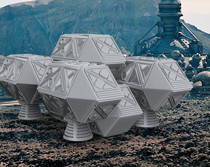 Imperial Space Pepperpots Landing Shuttle 28mm Scale 3D Printed Resin ...