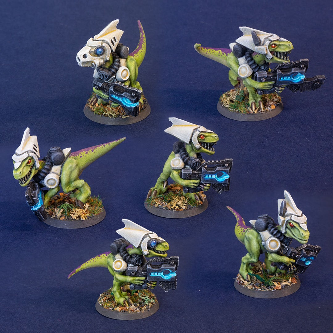 Raygun Raptors Trooper Squad X6 - Heroic Scale 3D Printed Multi-part ...