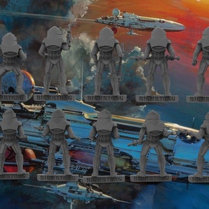 Starguard Alien Robot Enemy - 28mm Scale 3D Printed Resin Miniatures ...