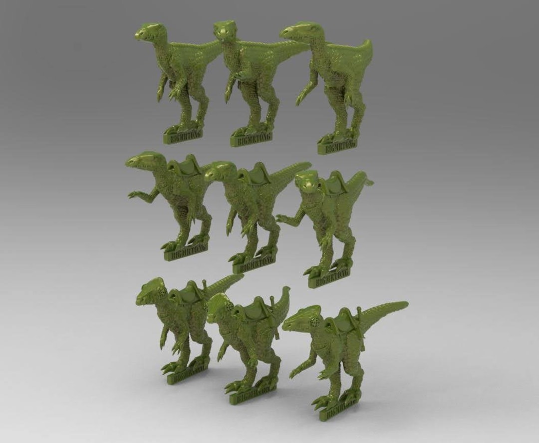 Space Lizard / Dinosaurs - 28mm Scale 3D Printed Resin Miniatures X9 - Etsy