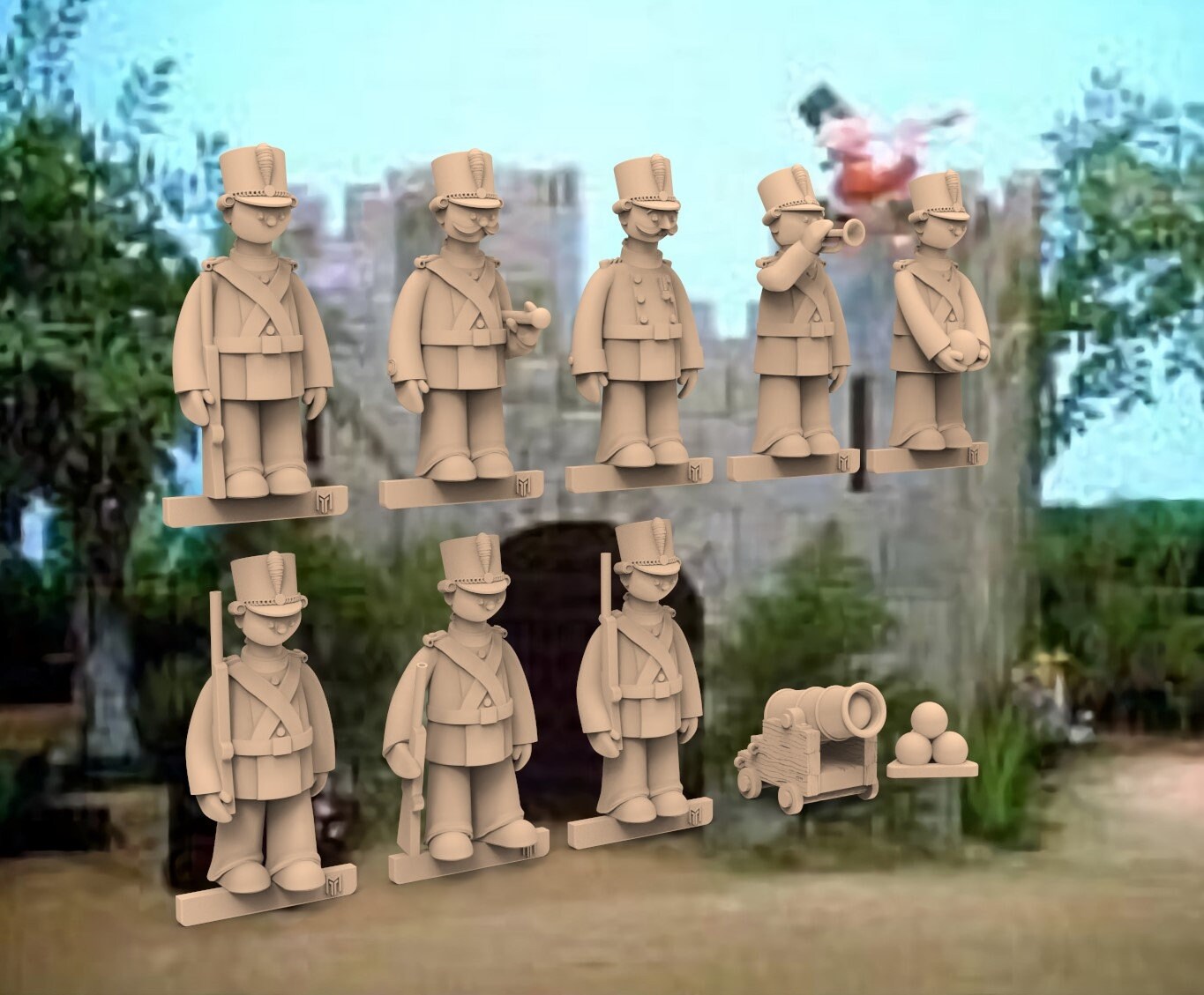 Pippin Fort Soldiers of Camberwick Green - 28mm Scale 3D Printed Resin ...