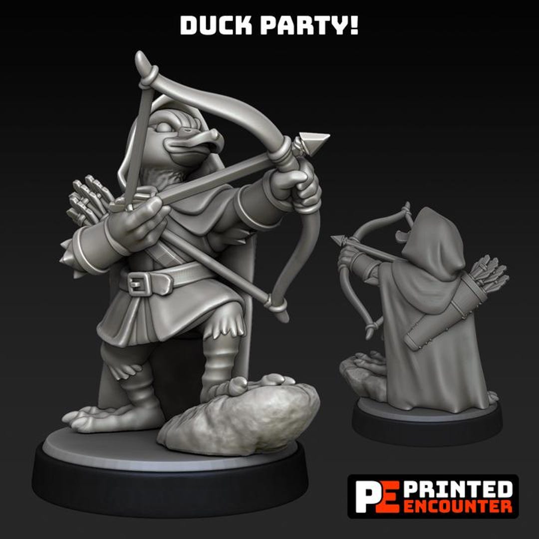 Duck Folk Ranger - 3D Printed Resin Miniature - Etsy