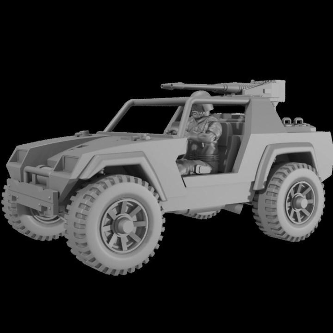 Military Jeep MPAV With Driver - 28mm / 32mm Scale 3D Printed Resin ...