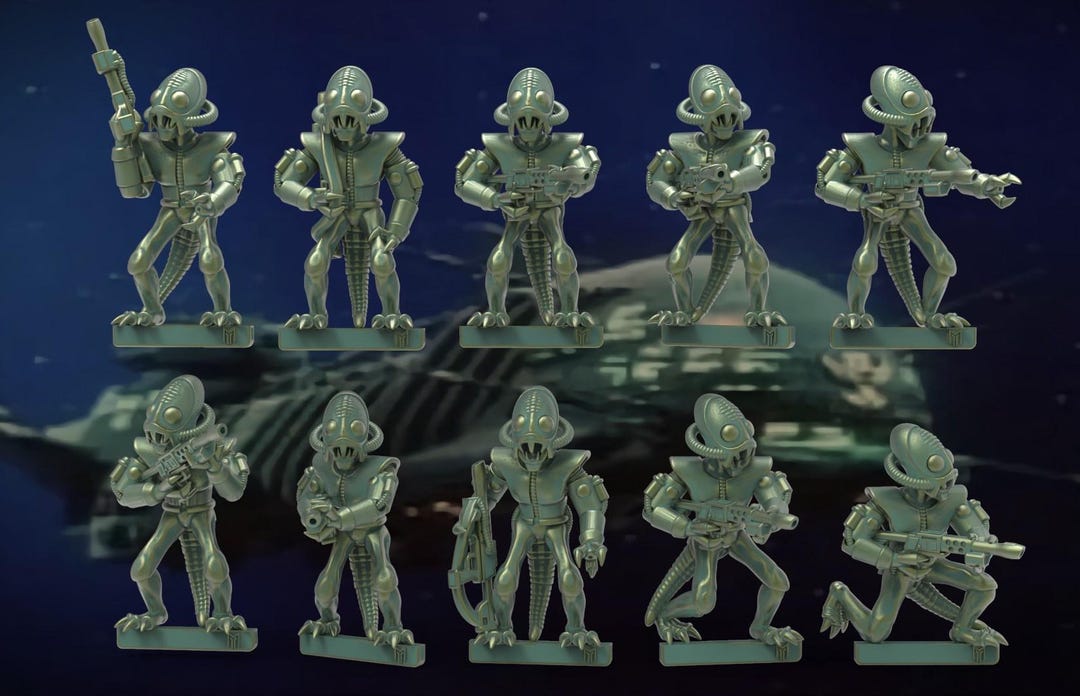 Termoid Space Warriors - 28mm Scale 3D Printed Resin Miniatures X10 - Etsy