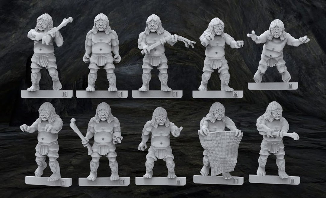 Morlocks - 28mm Scale 3D Printed Resin Miniatures - Etsy