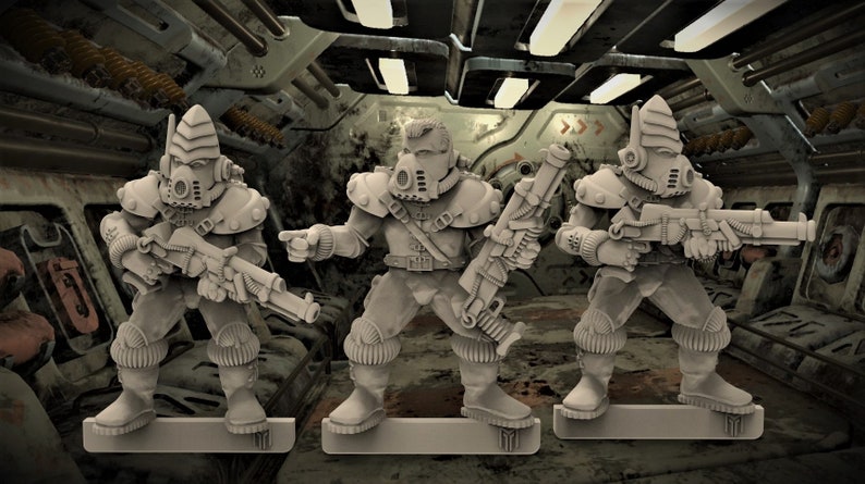 Space Pirates - 28mm Scale 3D Printed Resin Miniatures X10 - Etsy