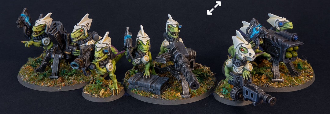 Raygun Raptors Fire Support Squad X8 - Heroic Scale 3D Printed Multi ...