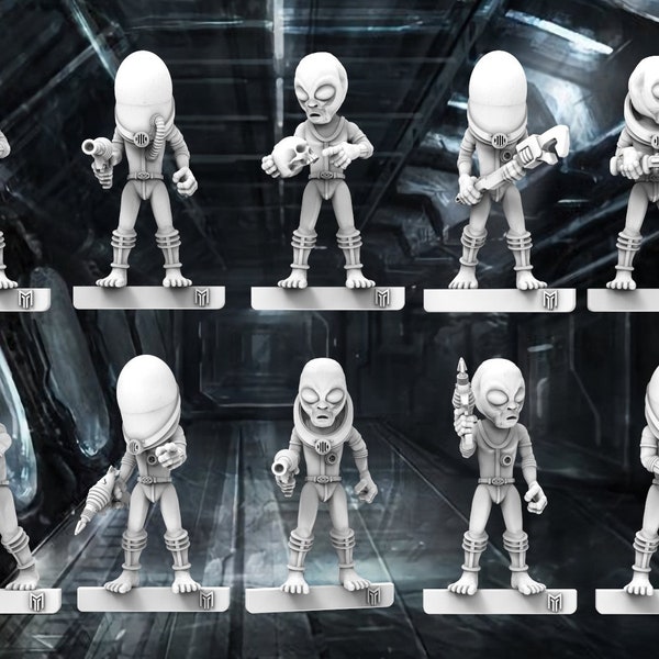 Aliens Miniatures - Etsy UK