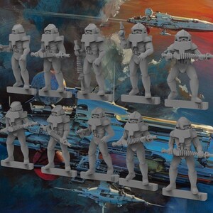 Starguard Alien Robot Enemy - 28mm Scale 3D Printed Resin Miniatures ...