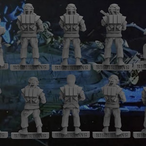 Battle Beyond Space - Malmori Star Warrior Ground Troops - 28mm Scale ...