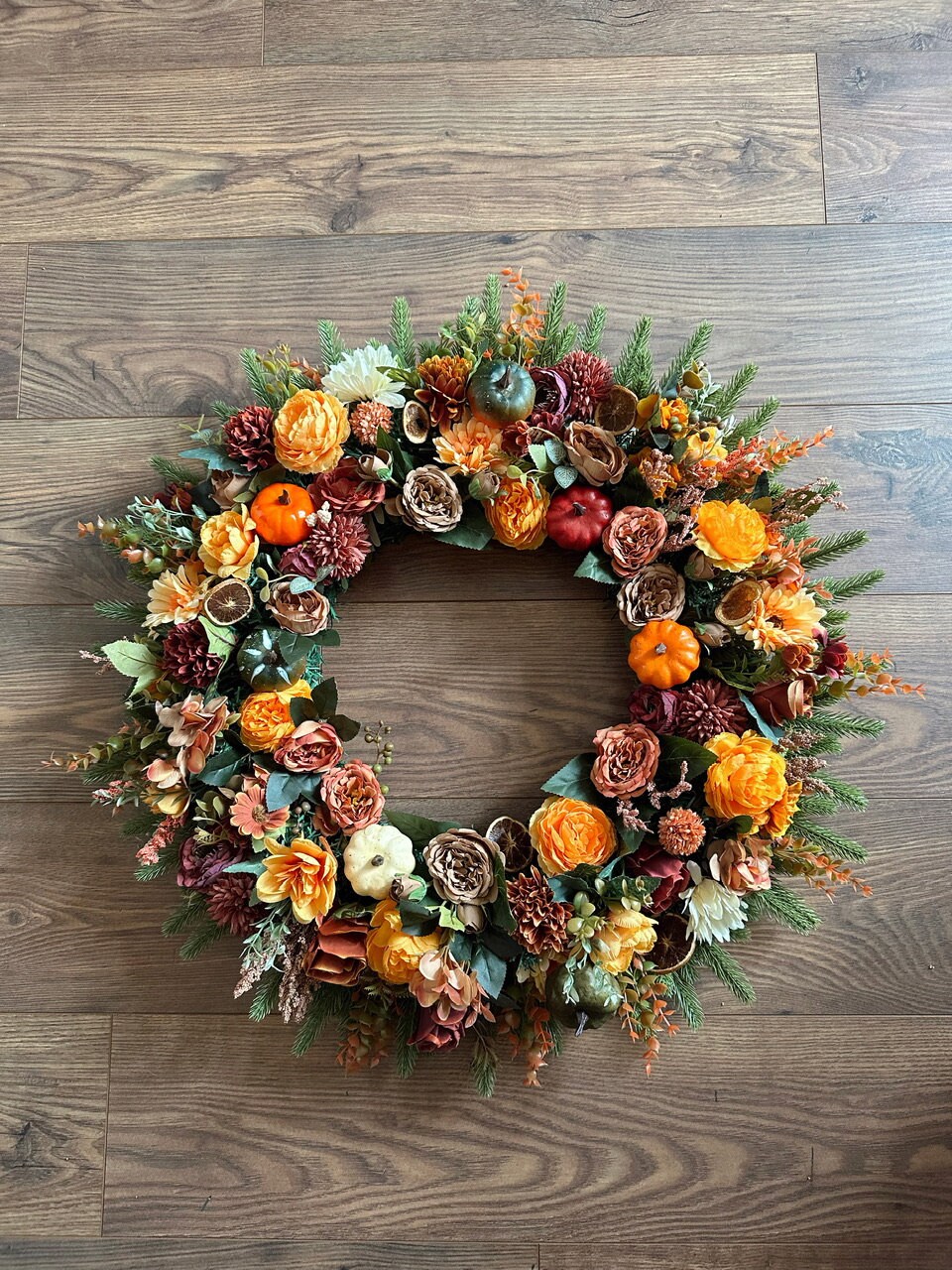 Extra Large 70cm Luxury Artificial Autumn Door Wreath With - Etsy UK