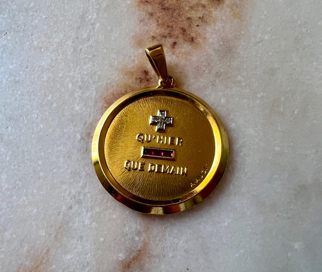 Authentic Extra Large A. Augis 18k Gold & Diamond Love Charm - Etsy