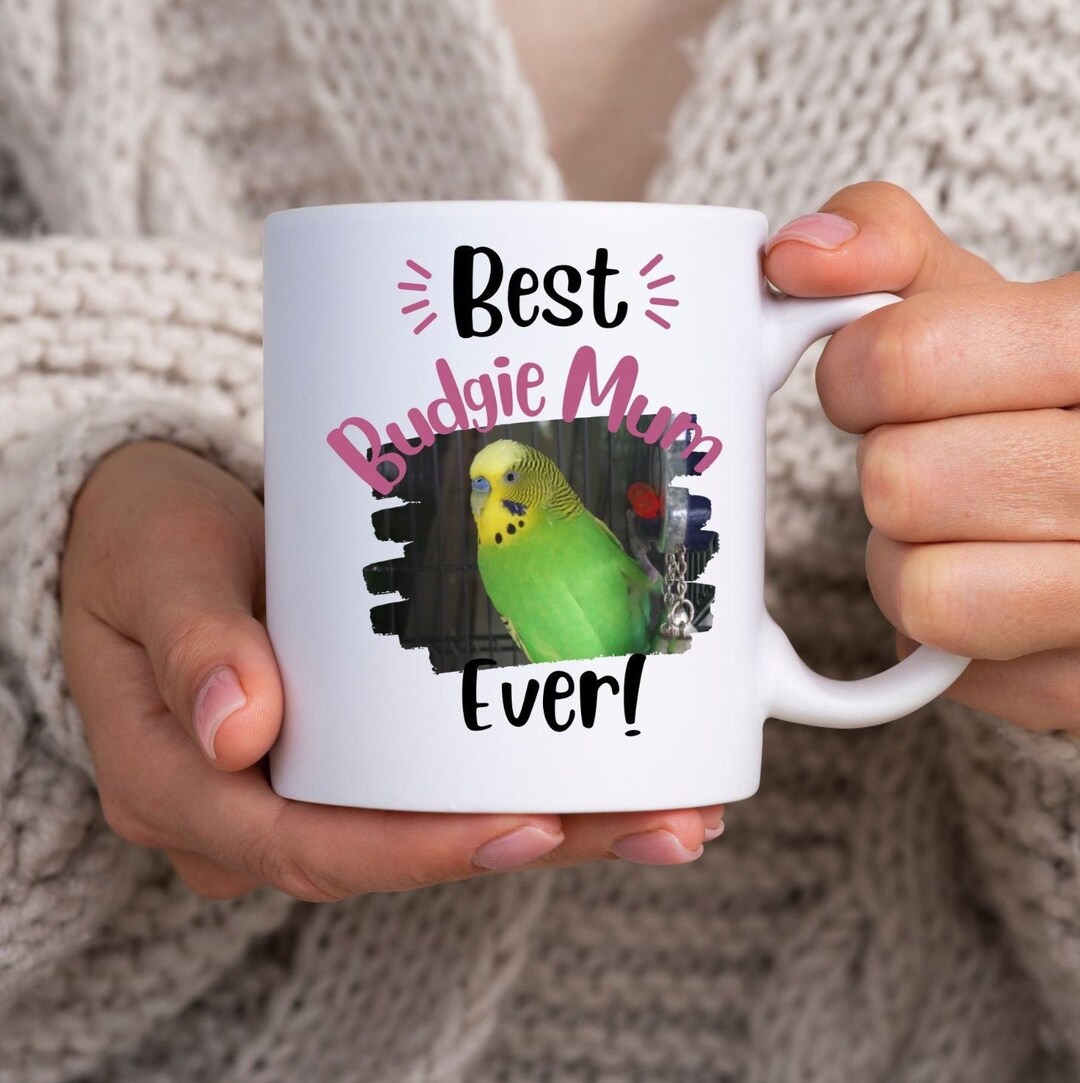 Personalised Budgie Mug, Best Budgie Mum Mug, Gift for Budgie Lovers ...