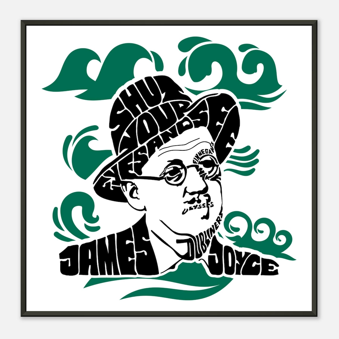 Framed James Joyce Poster - Etsy