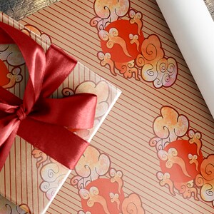 Chinese Clouds Wrapping Paper, Wrapping Paper Roll/sheet, Gift Wrap ...