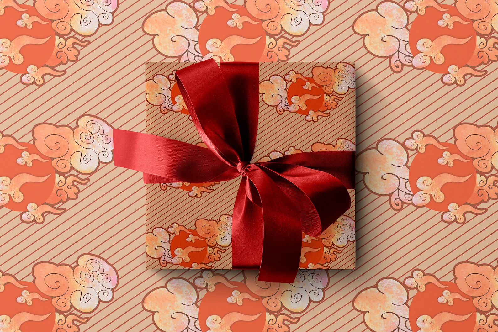 Chinese Clouds Wrapping Paper Wrapping Paper Roll/sheet Gift - Etsy UK