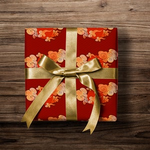 Chinese Clouds Wrapping Paper, Wrapping Paper Roll/sheet, Gift Wrap ...