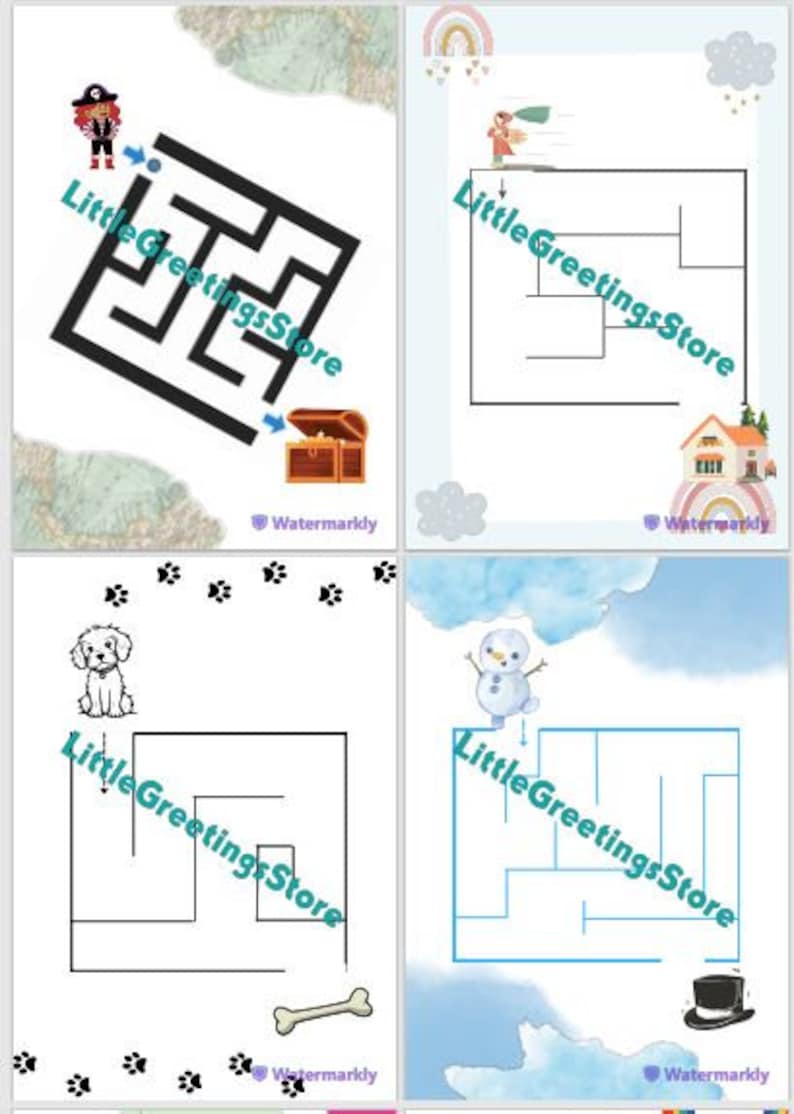 Introduction to Maze: Printable Maze for Toddlers (2-3 Years). 25 Pages ...