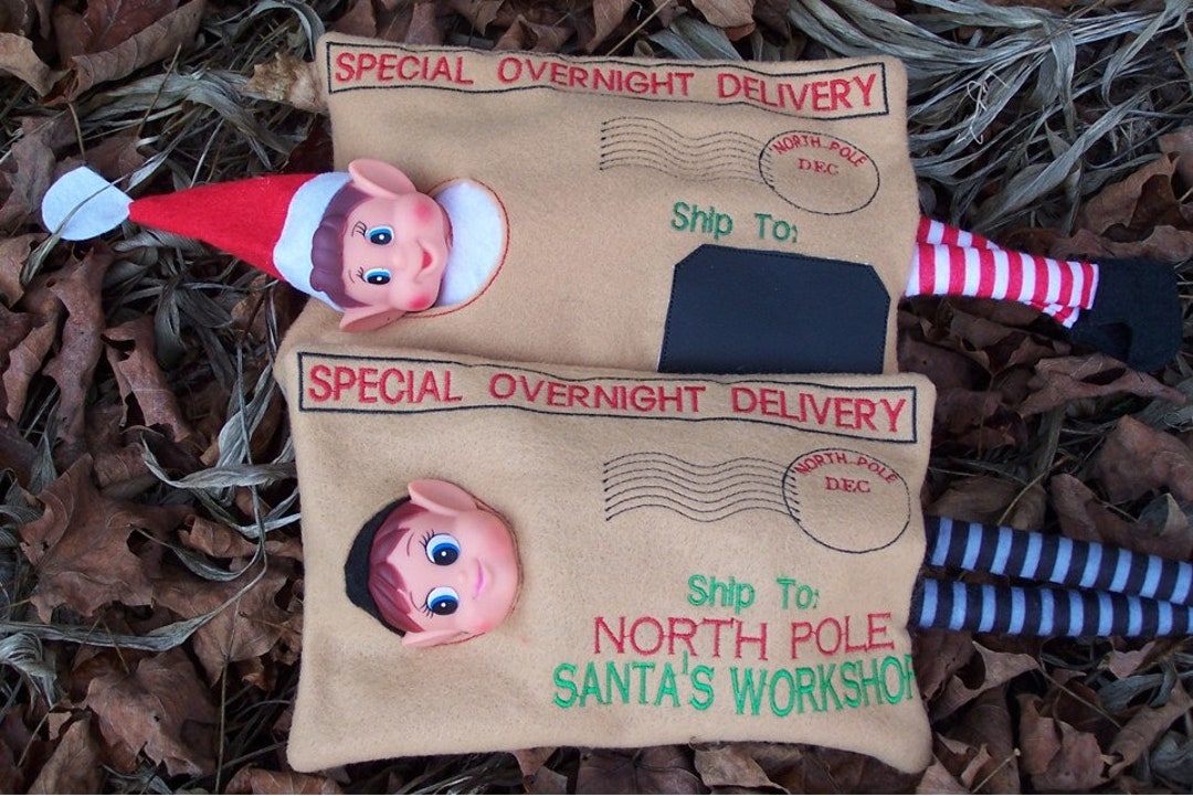 Reusable Envelope, Elf North Pole Delivery Envelope, Elf Prop ...