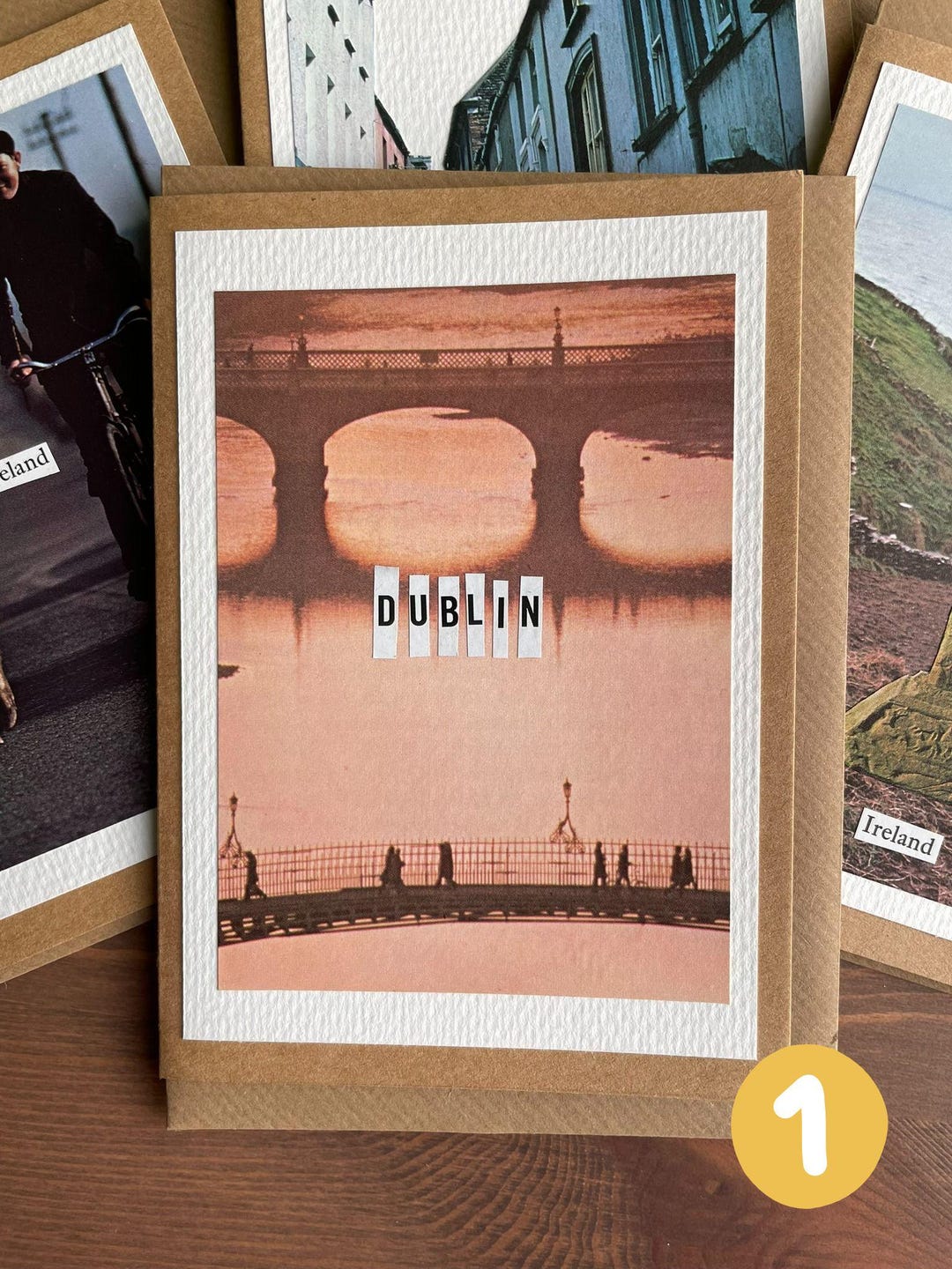 Dublin Collage Card: Irish Vintage Greetings Card - Etsy