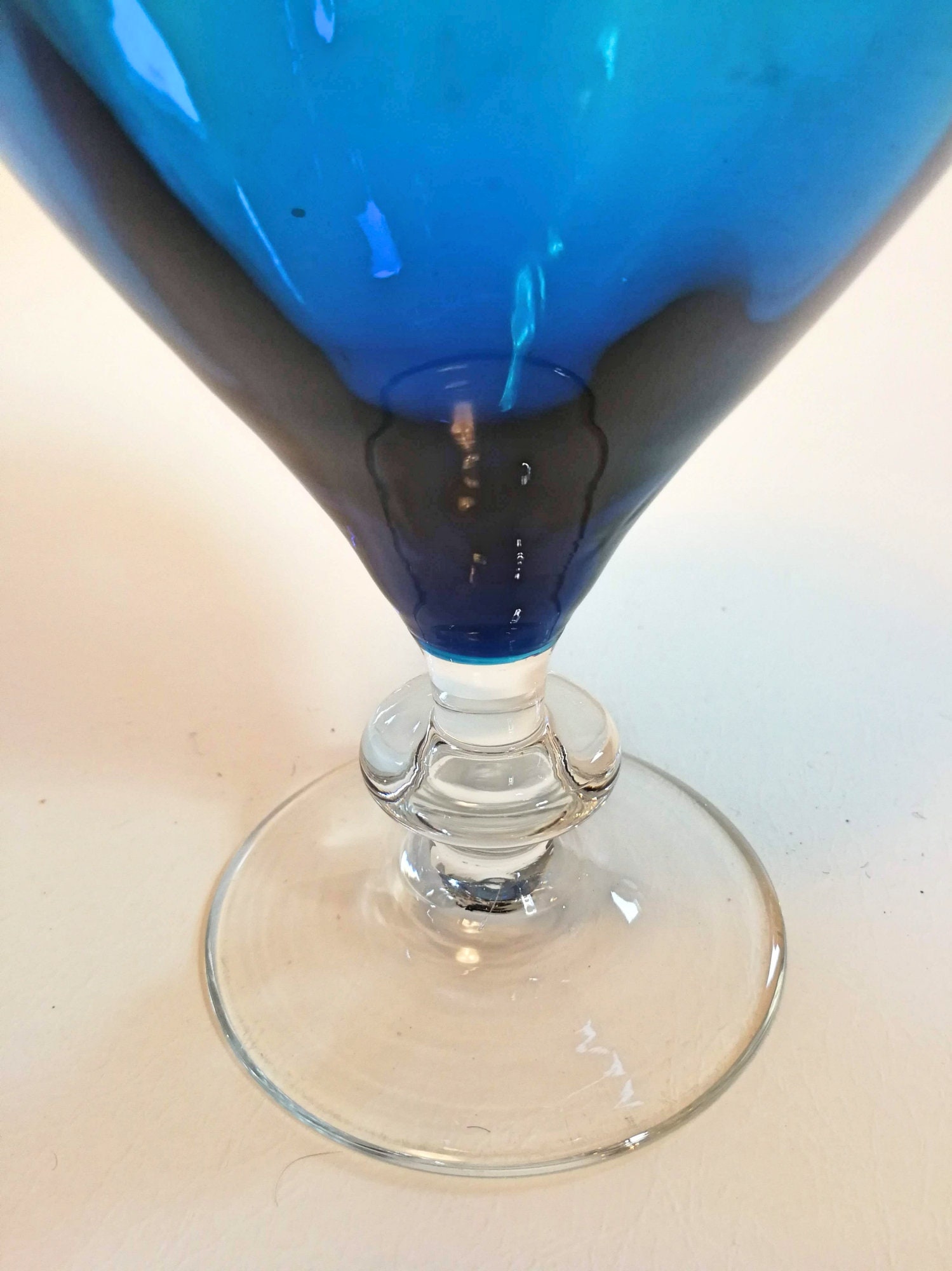 Murano Deep Blue Art Glass Decanter JUG Italy by Archimede Seguso - Etsy